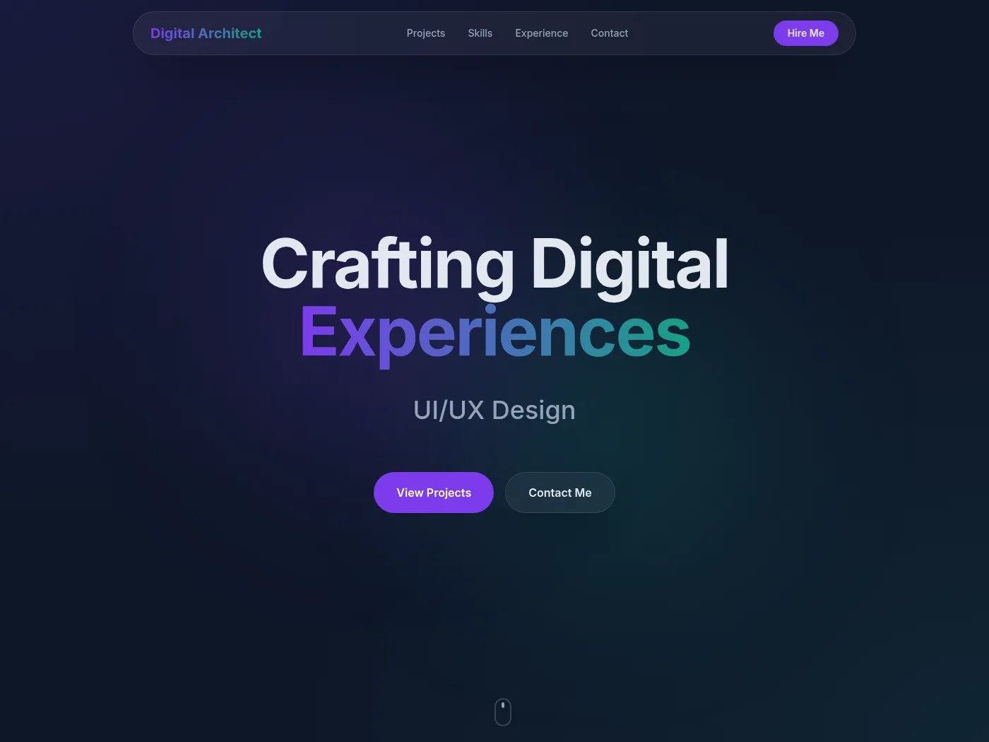 Animated Portfolio Hub