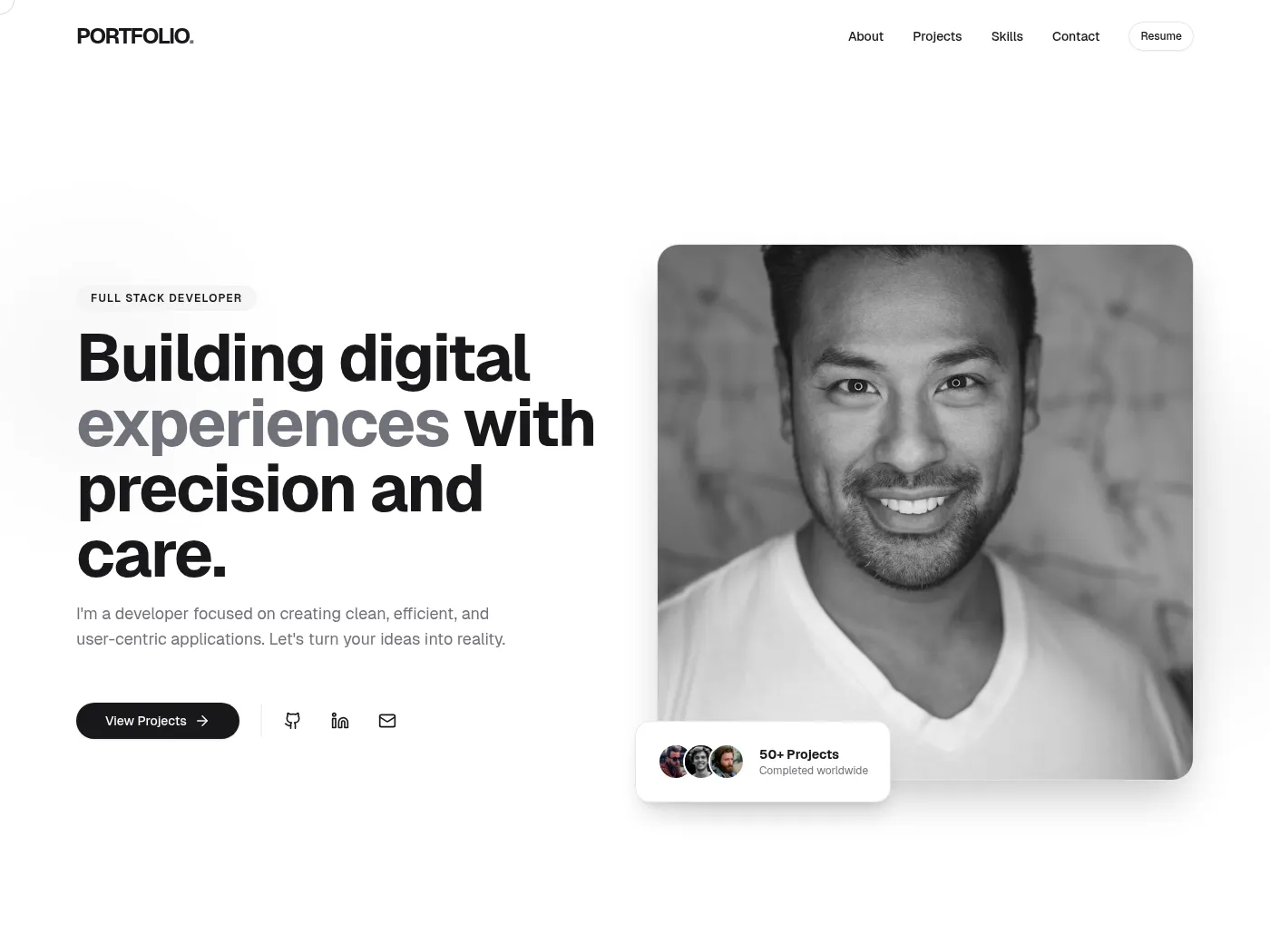 Animated Portfolio Web