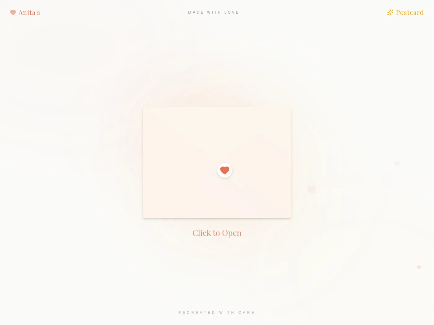 Animated Postcard Site
