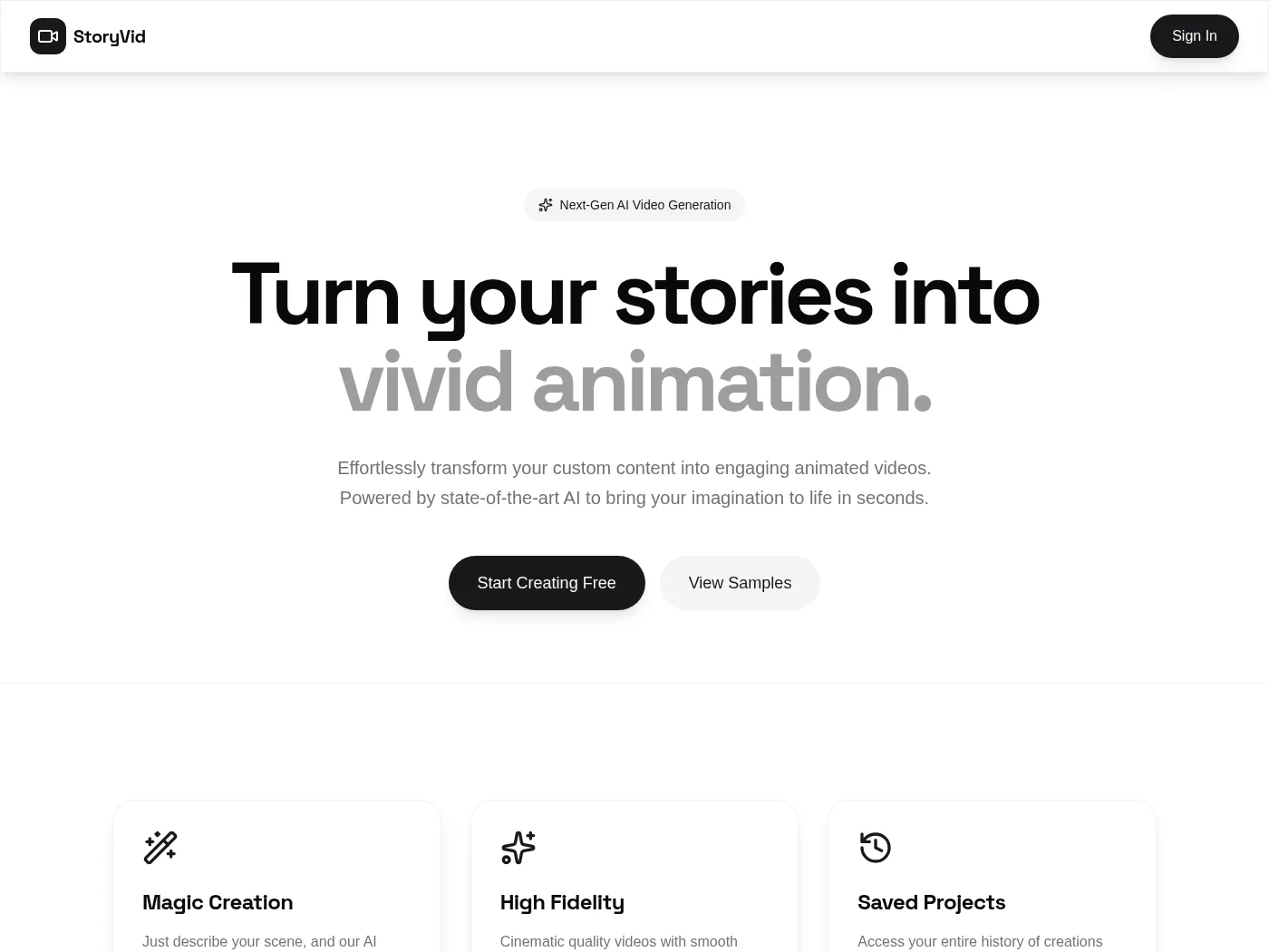 StoryVid Animator