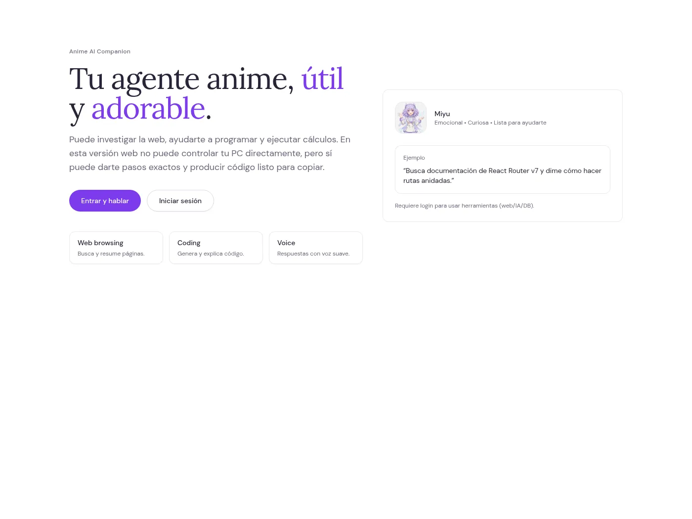 Anime AI Companion