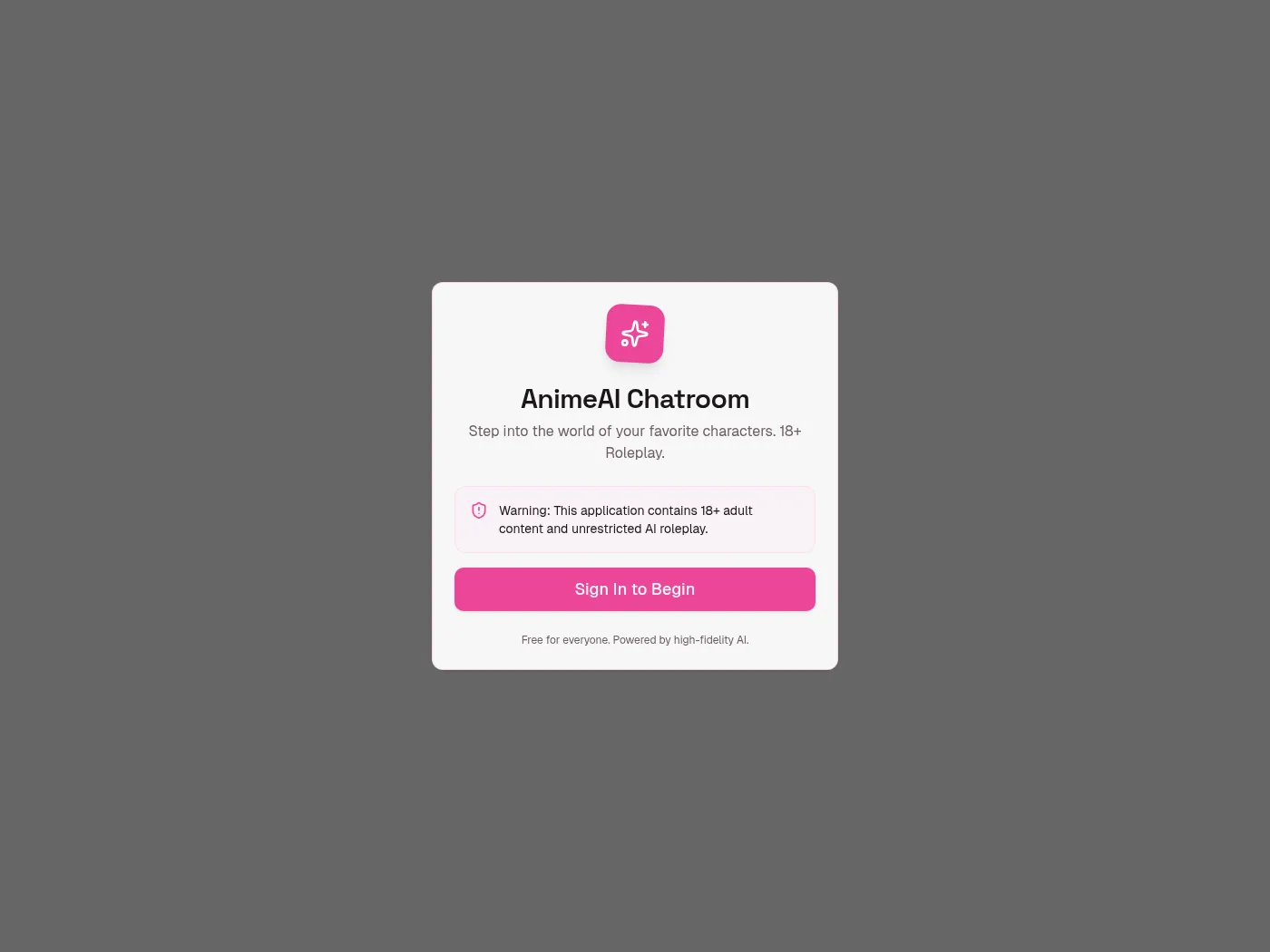 Anime AI Chatroom