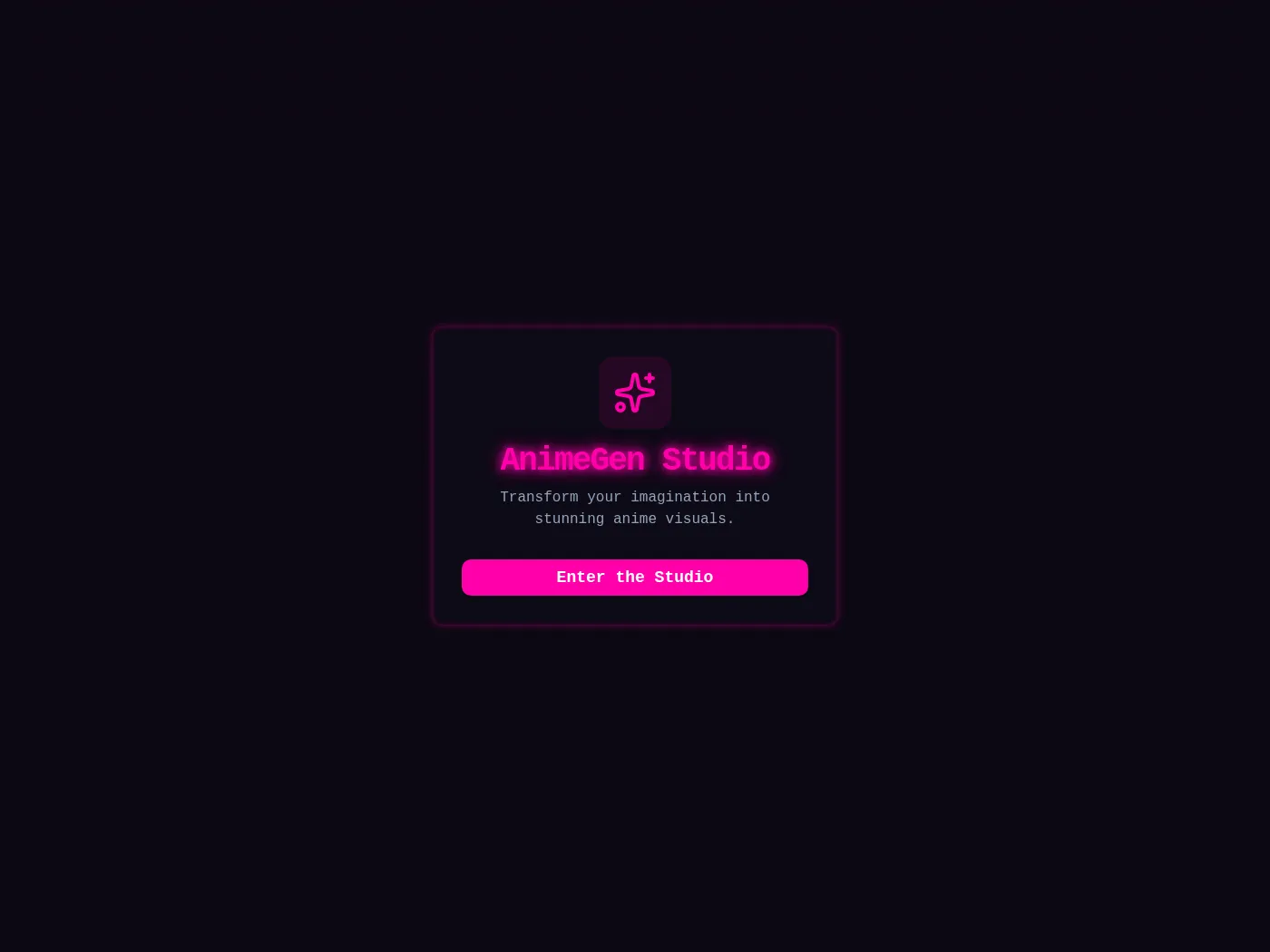Anime GenAI Studio