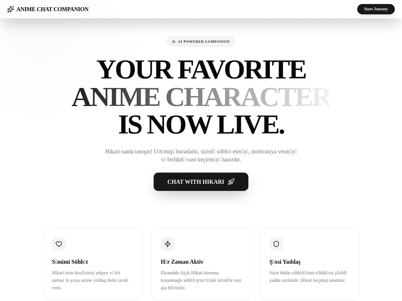 Anime Chat Companion