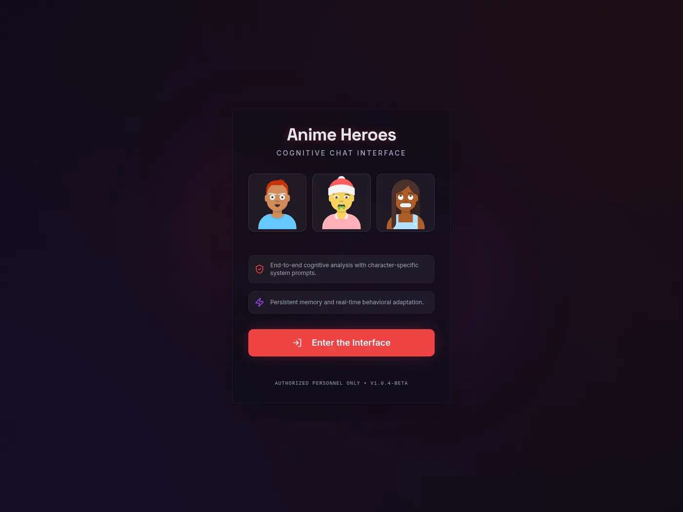 Anime Hero Chatbot