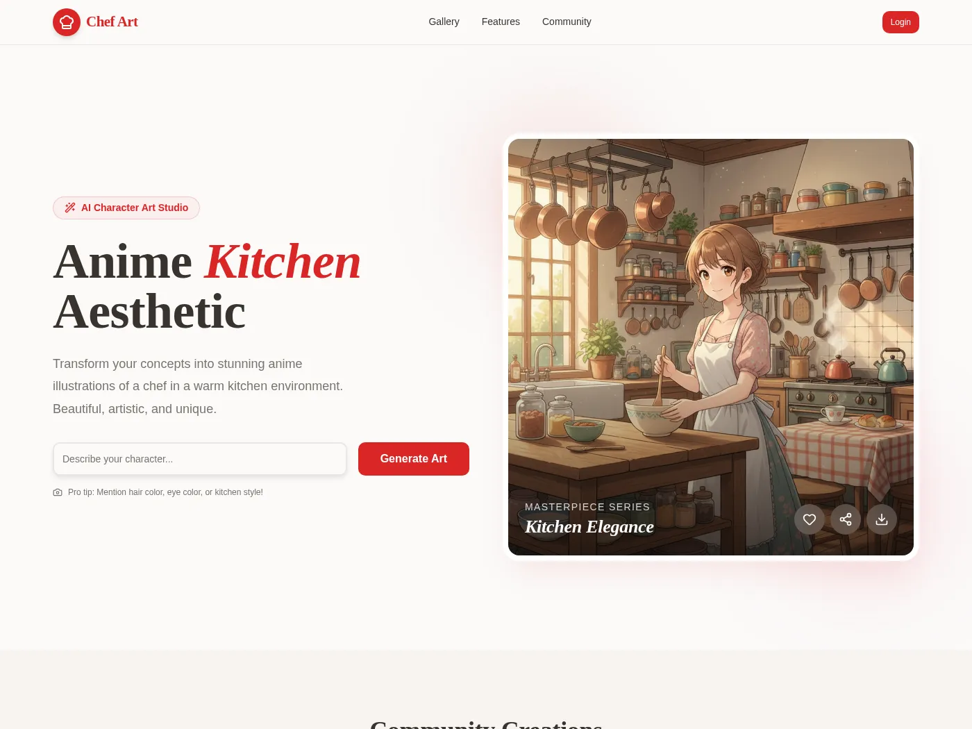 Anime Chef Apron Art