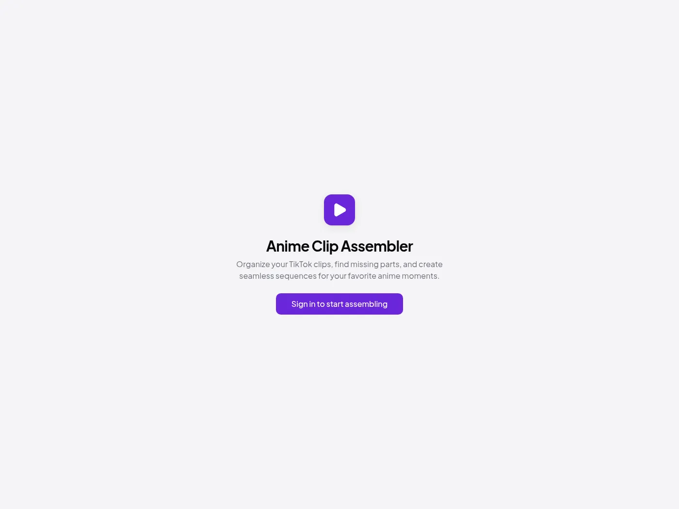Anime Clip Assembler