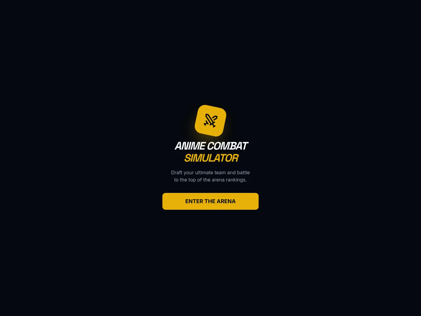 Anime Combat Simulator