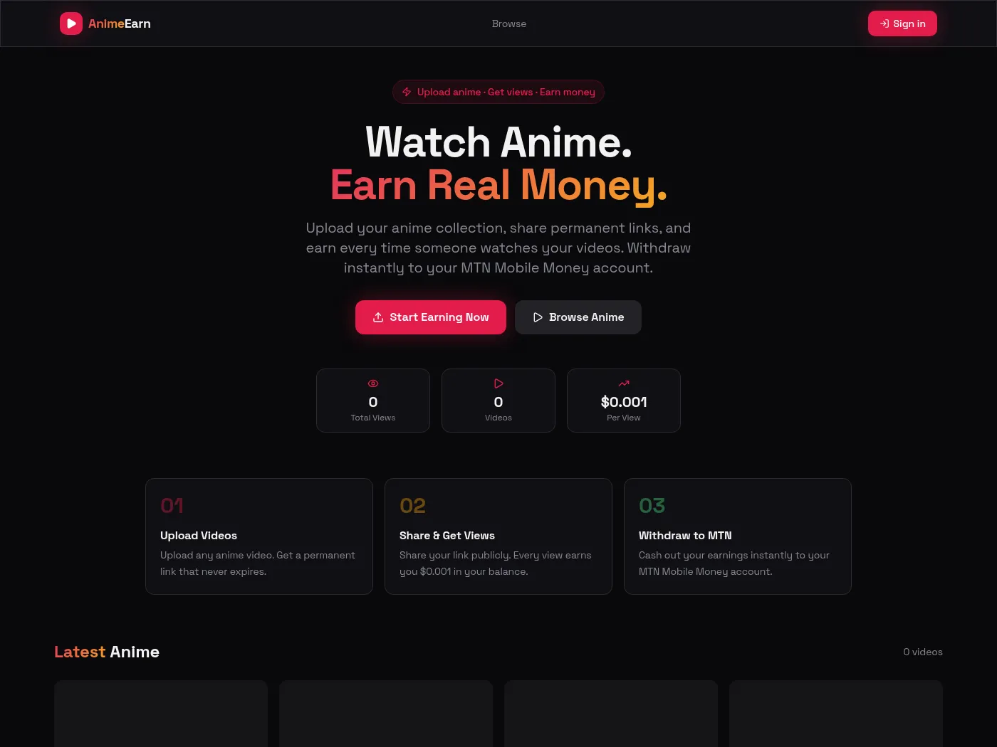 Anime Video Earn Hub