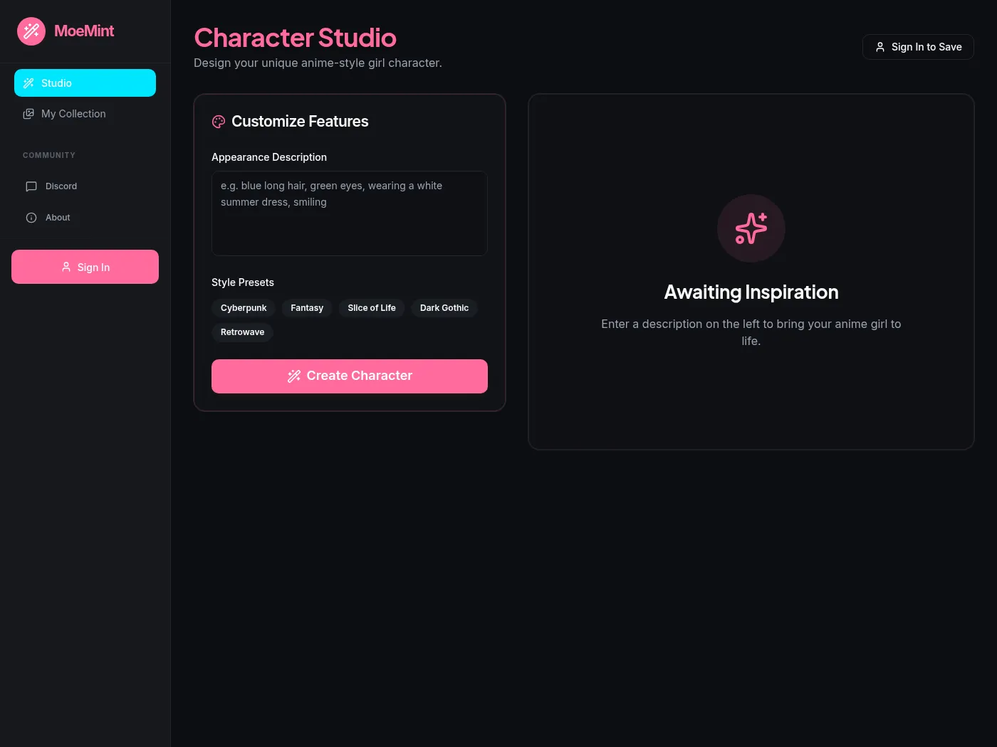 Anime Character Generator