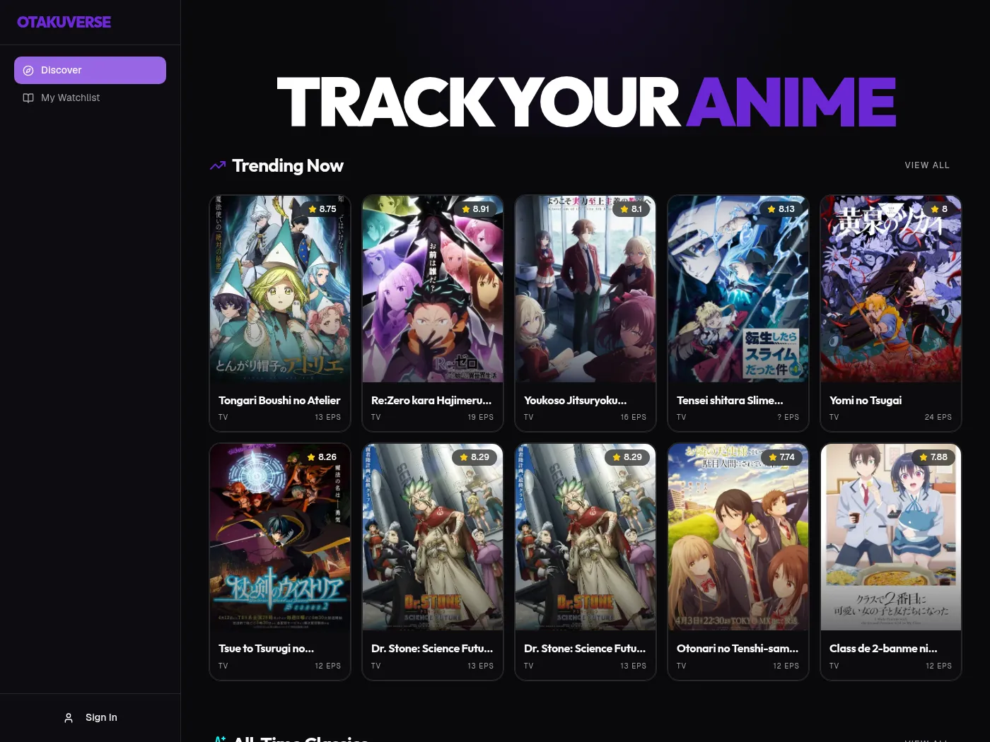OtakuVerse Portal
