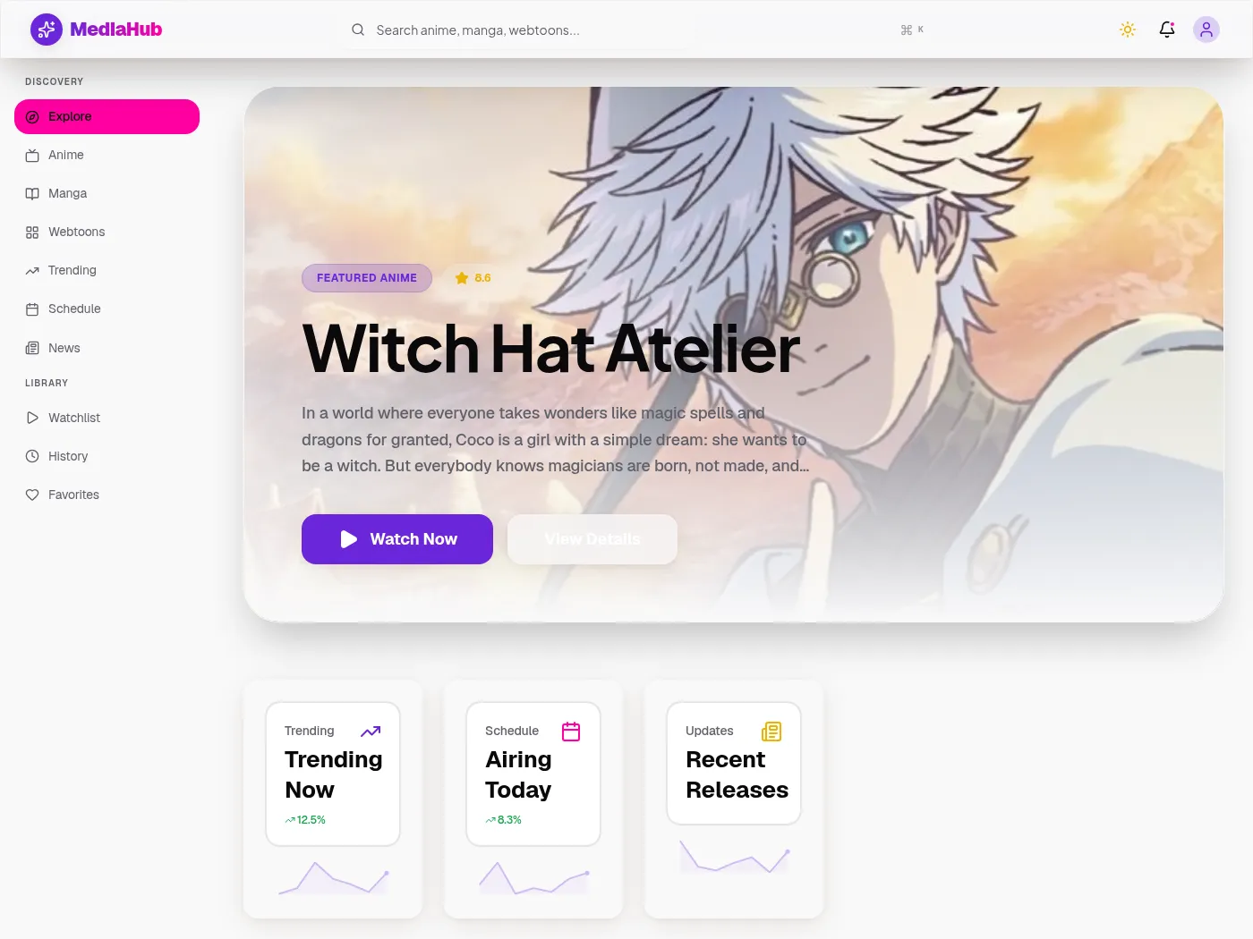 Anime Media Hub