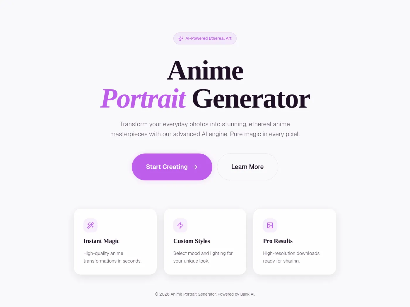 Anime Portrait Generator