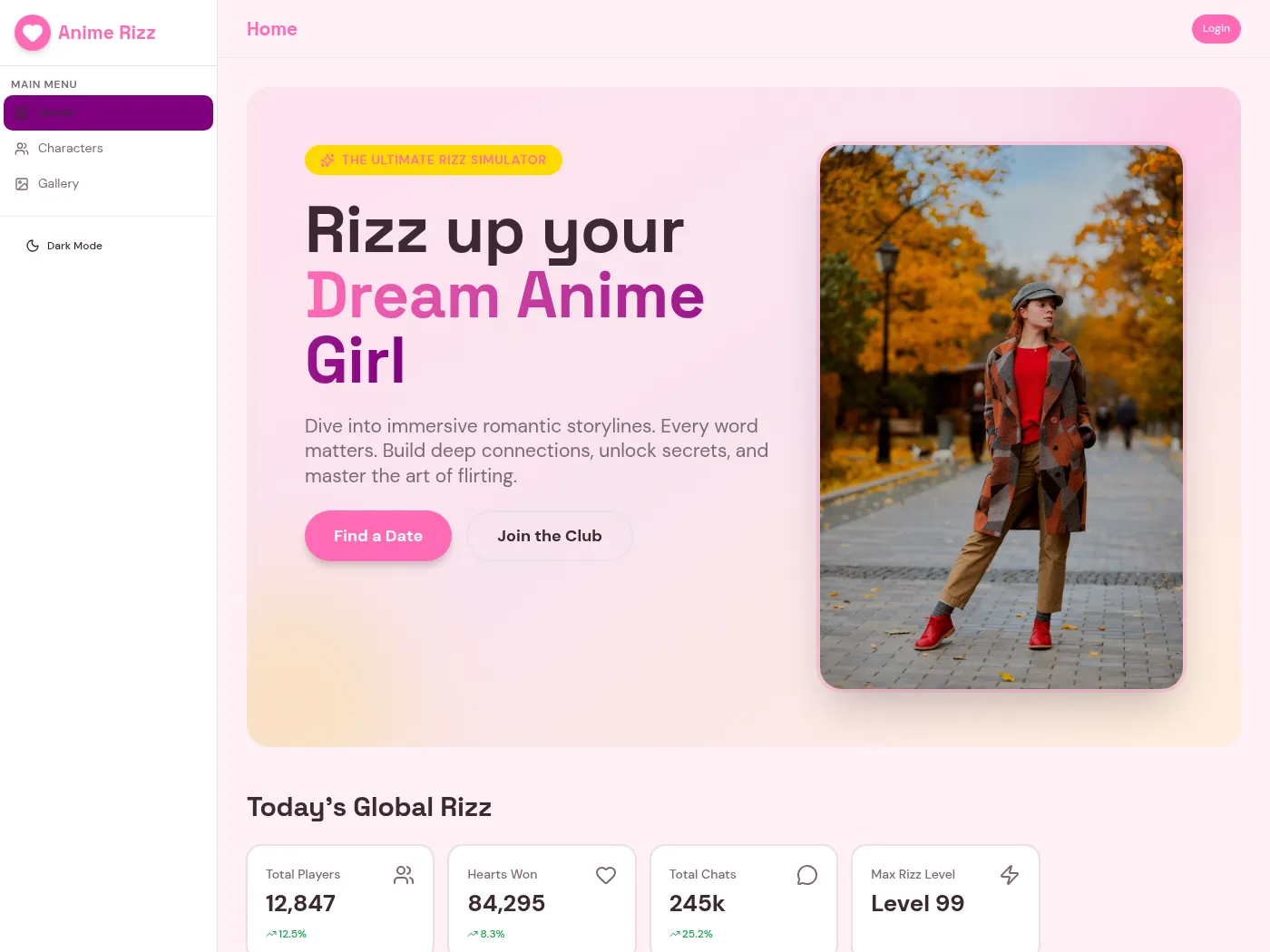 Anime Rizz Simulator