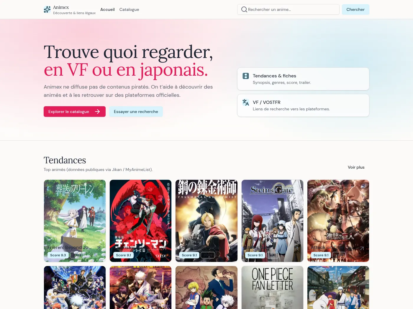 Animex Streaming Site