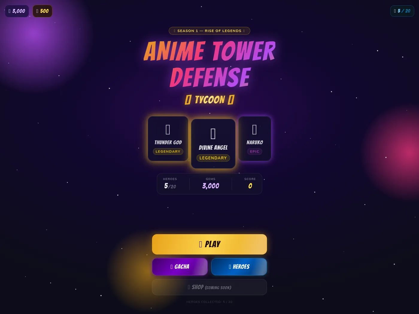 Anime Tower Defense Tycoon