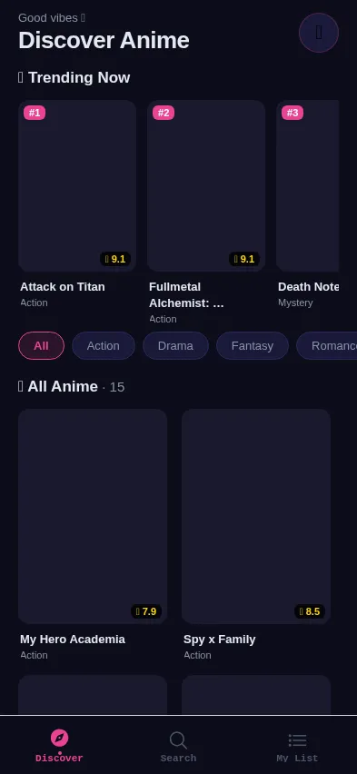 AnimeTrack Mobile