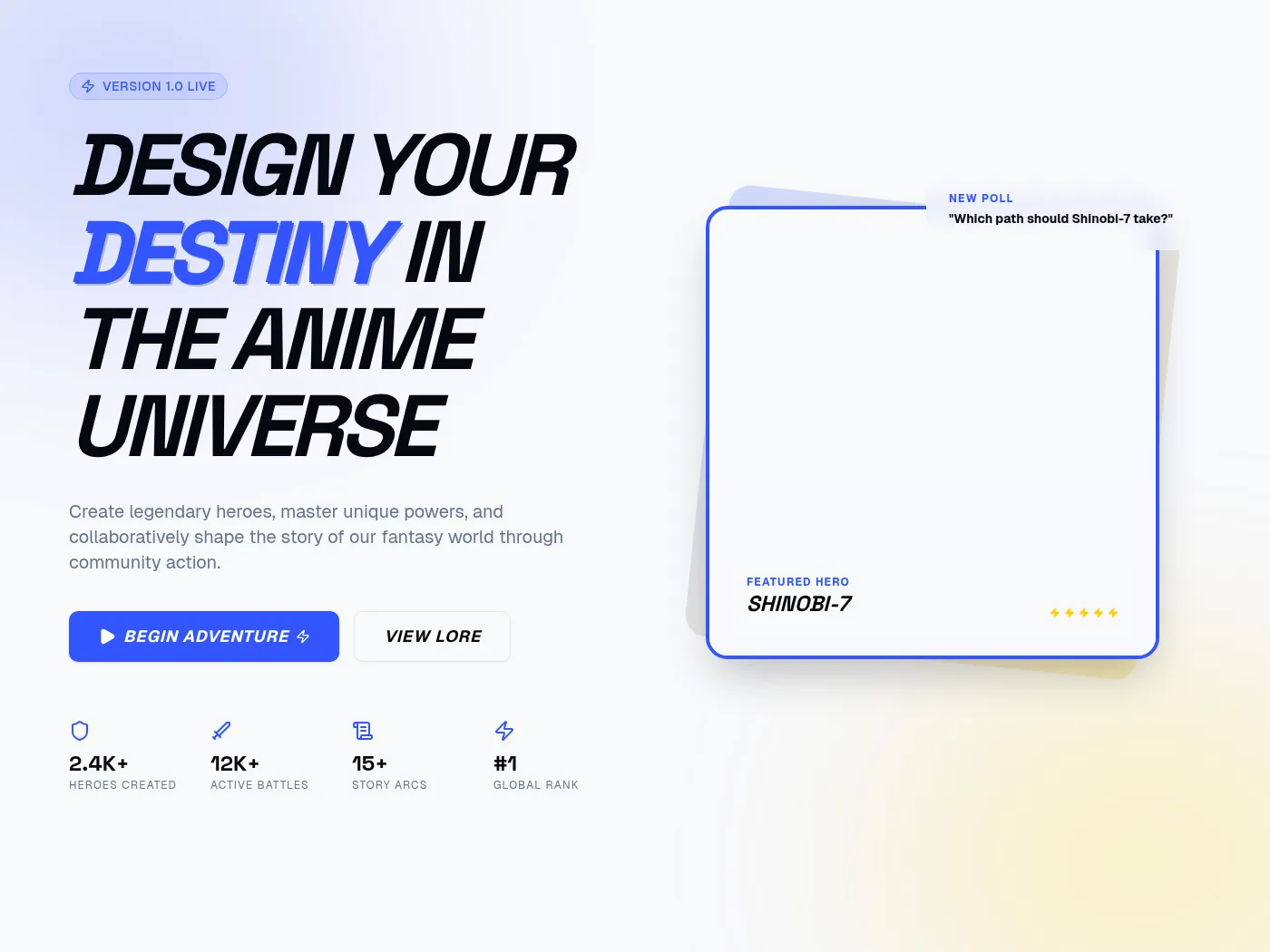 Anime Universe Creator