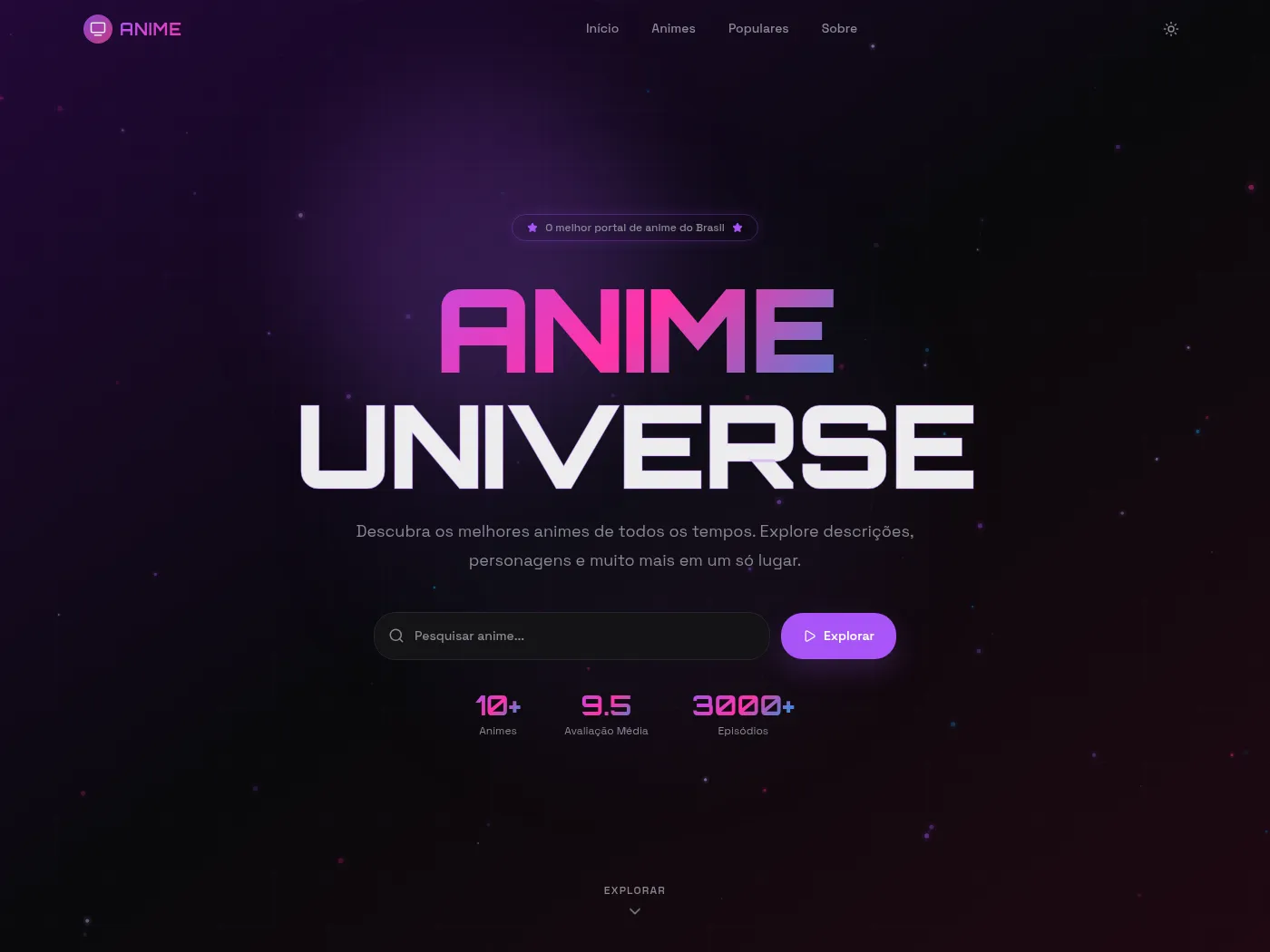Anime Universe Web