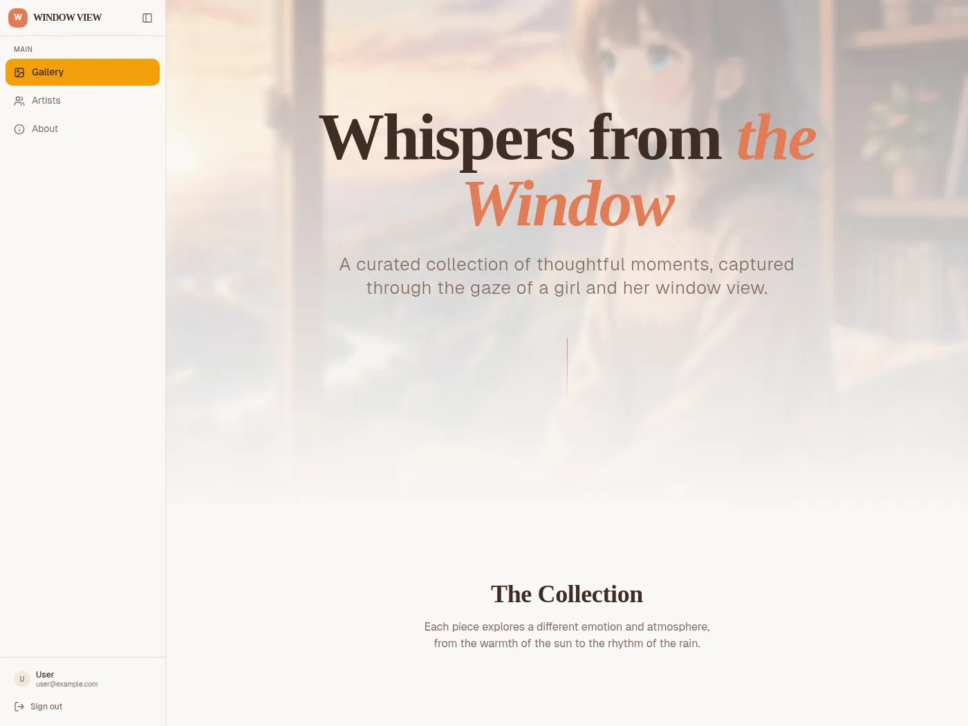 Anime Window View Art