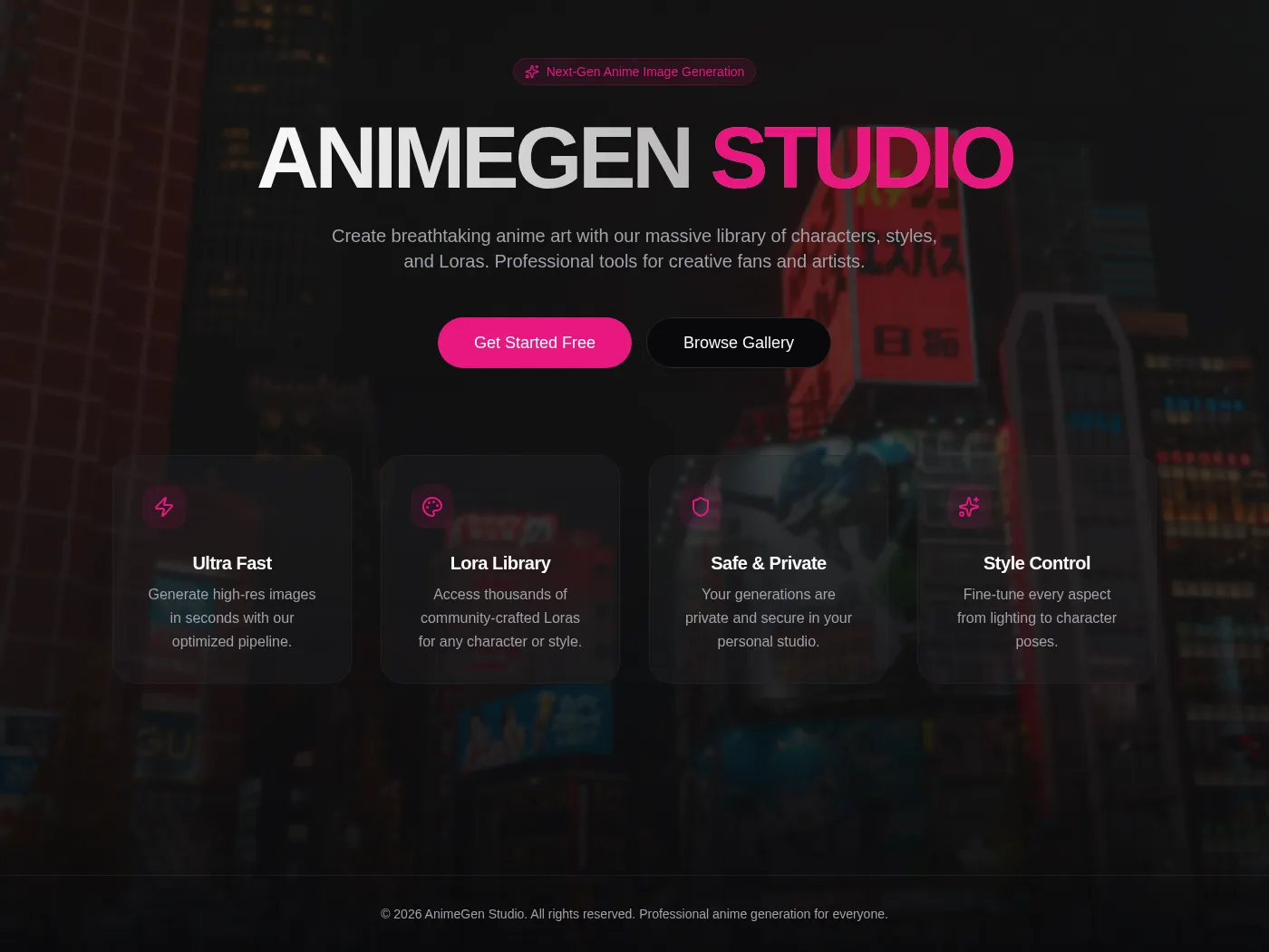 AnimeGen Web Studio