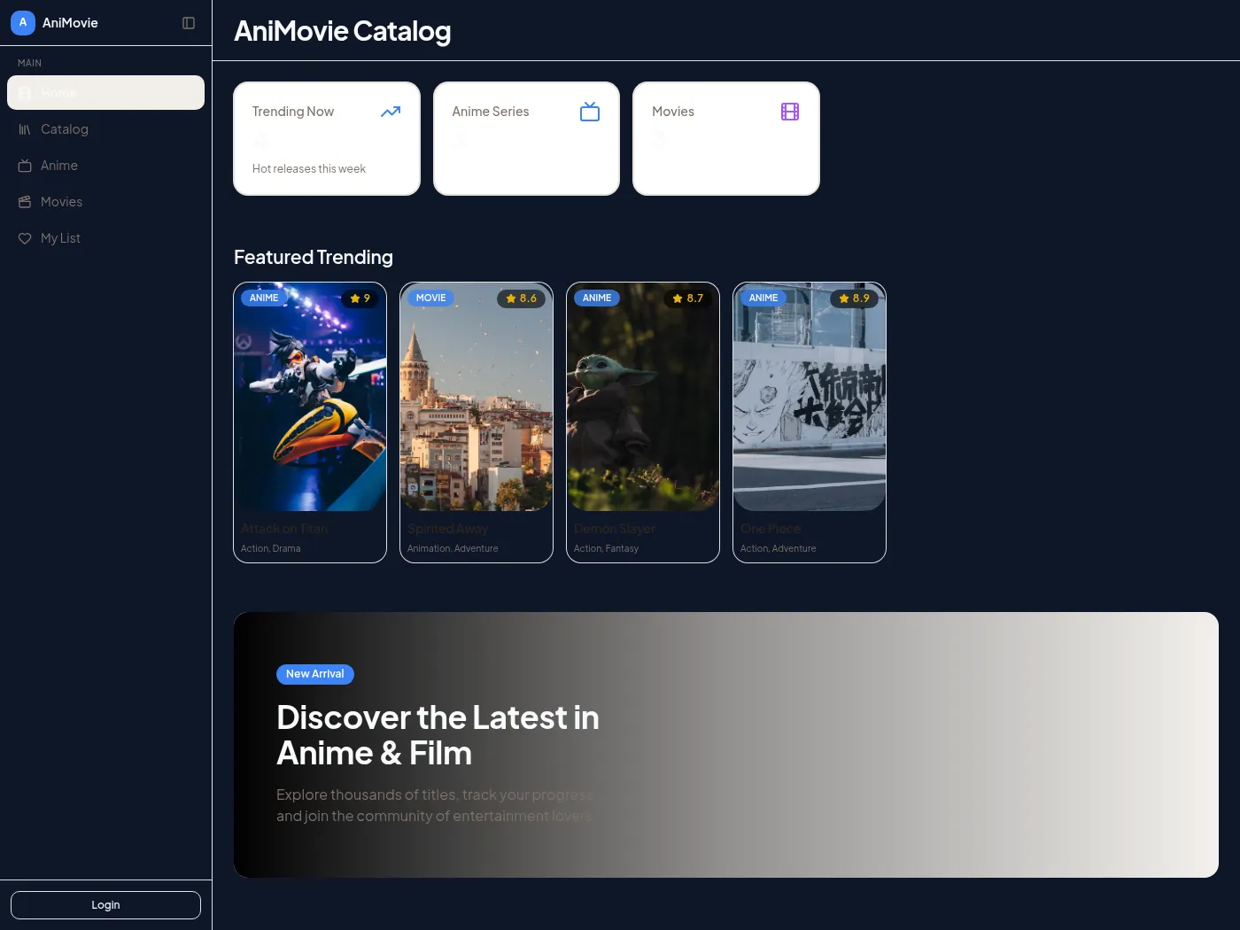AniMovie Catalog
