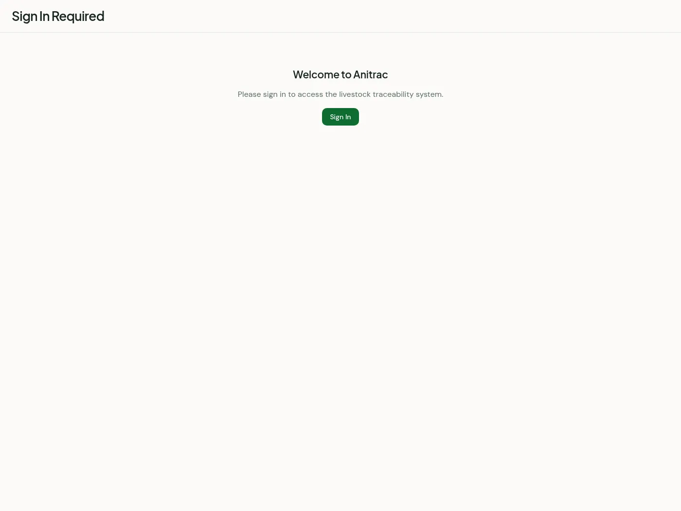 Anitrac Livestock Traceability