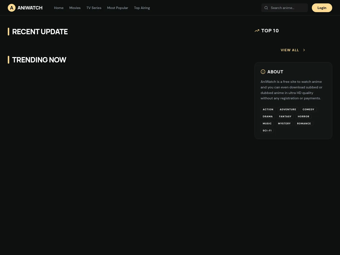 AniWatch TV Clone