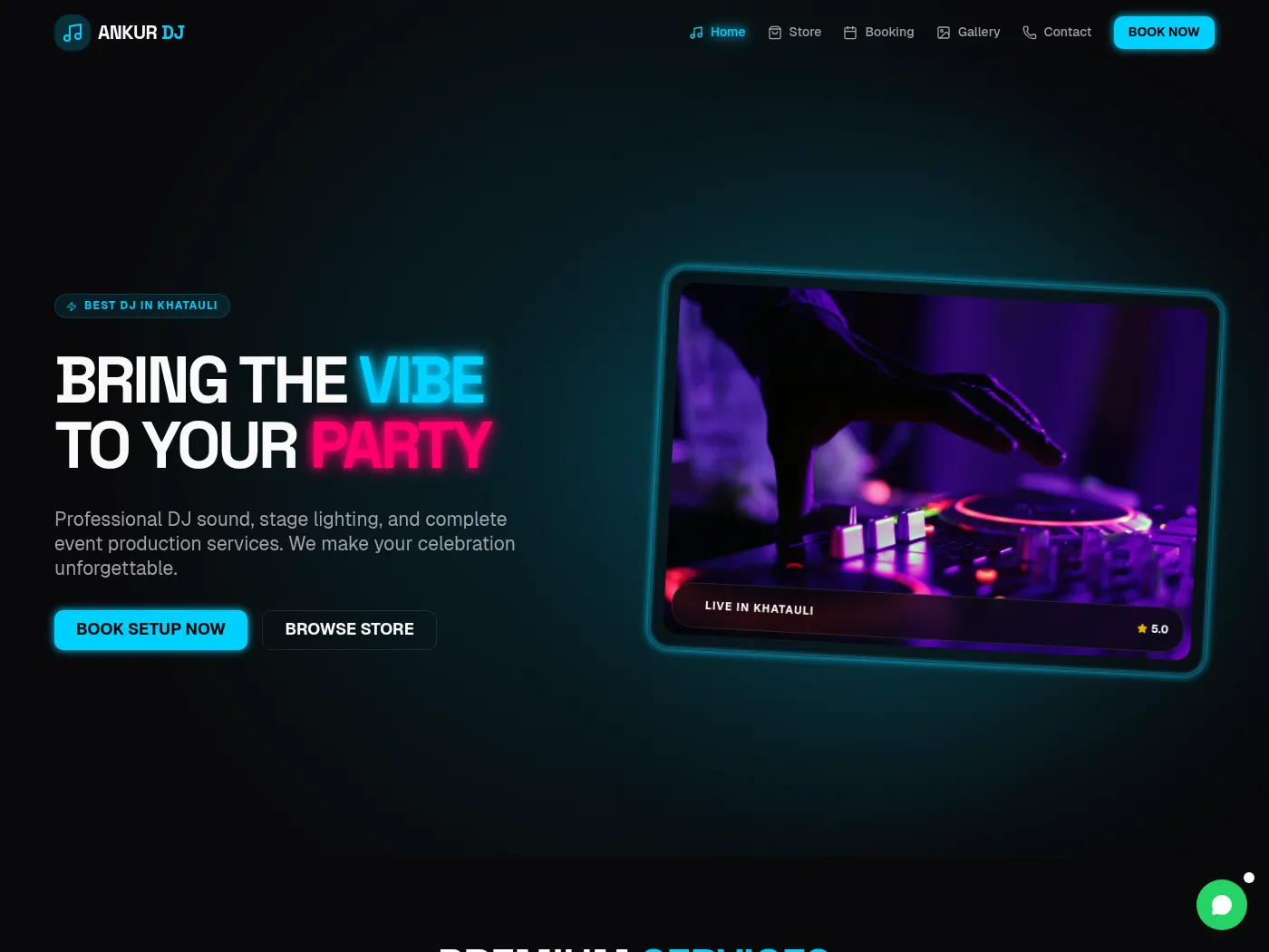 Ankur DJ Web Experience