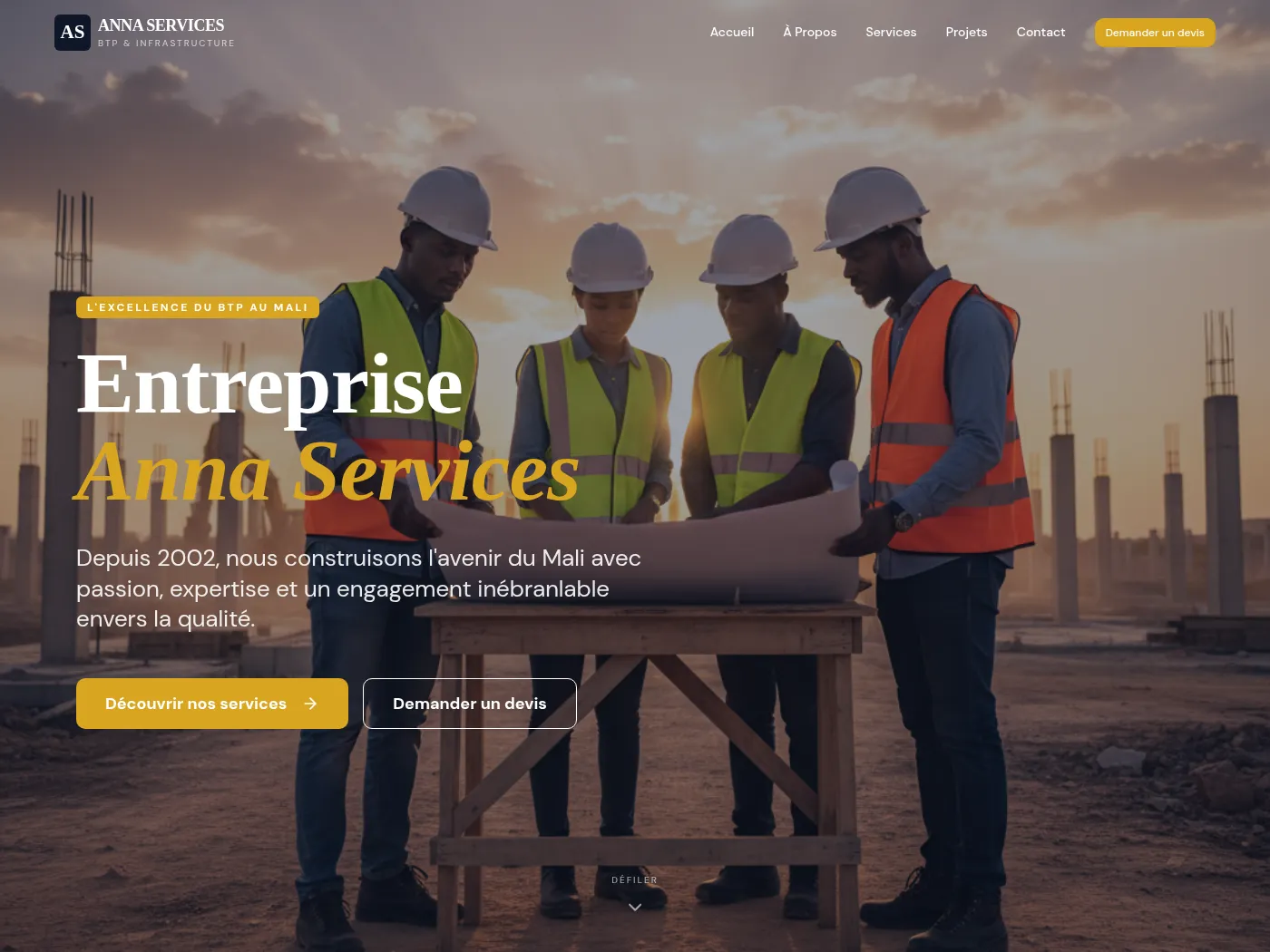 Anna Services BTP Site