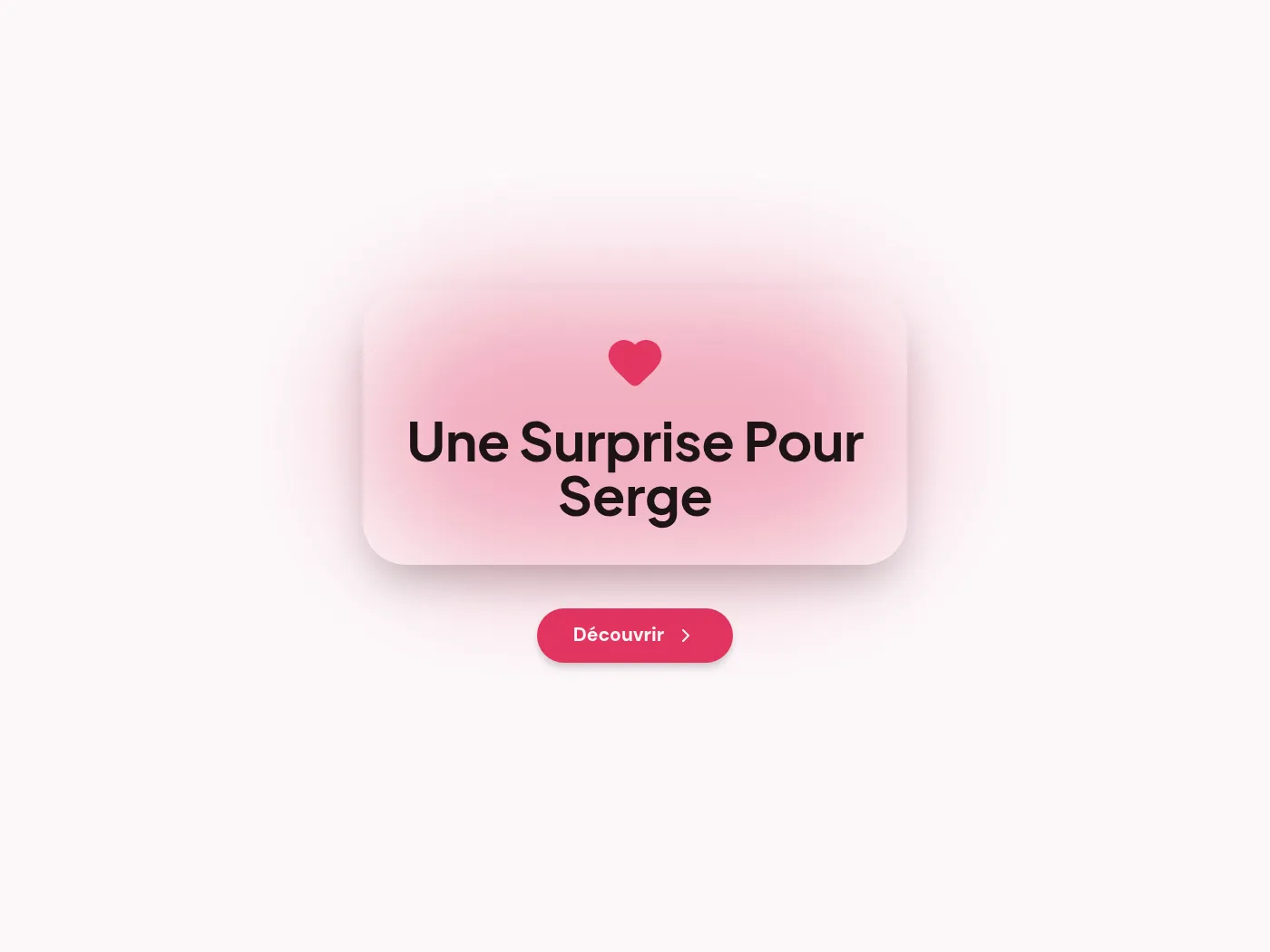 Anniversaire pour Serge