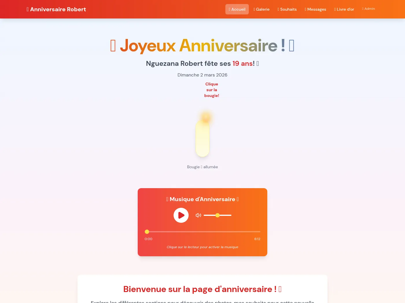 Anniversaire Festif Robert