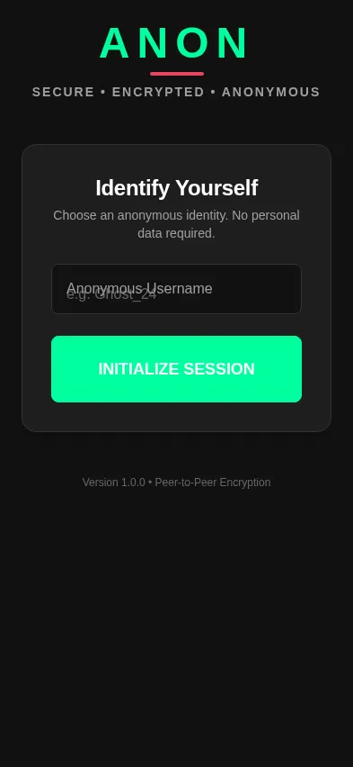 Anon Encrypted Chat