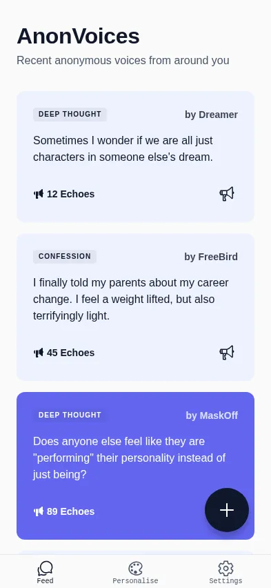 AnonVoices Mobile