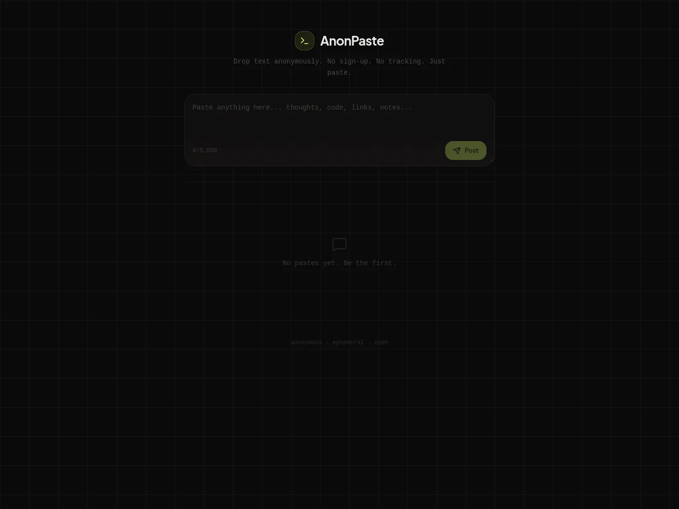 AnonPaste Board