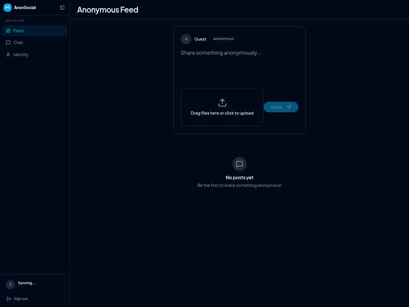 AnonSocial Network