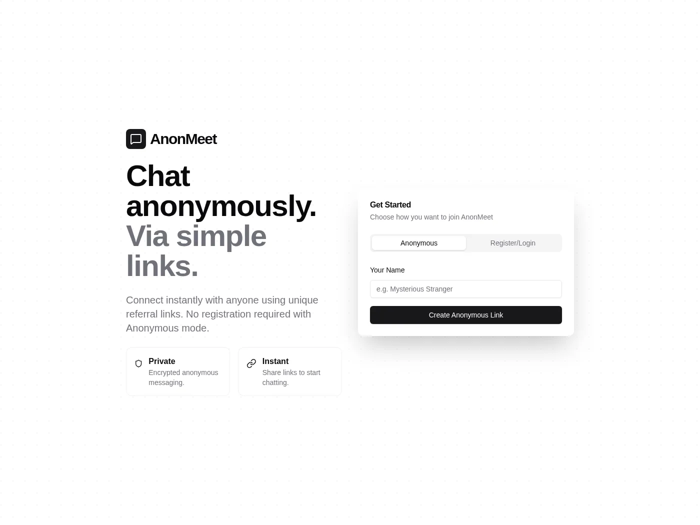AnonMeet Link Chat