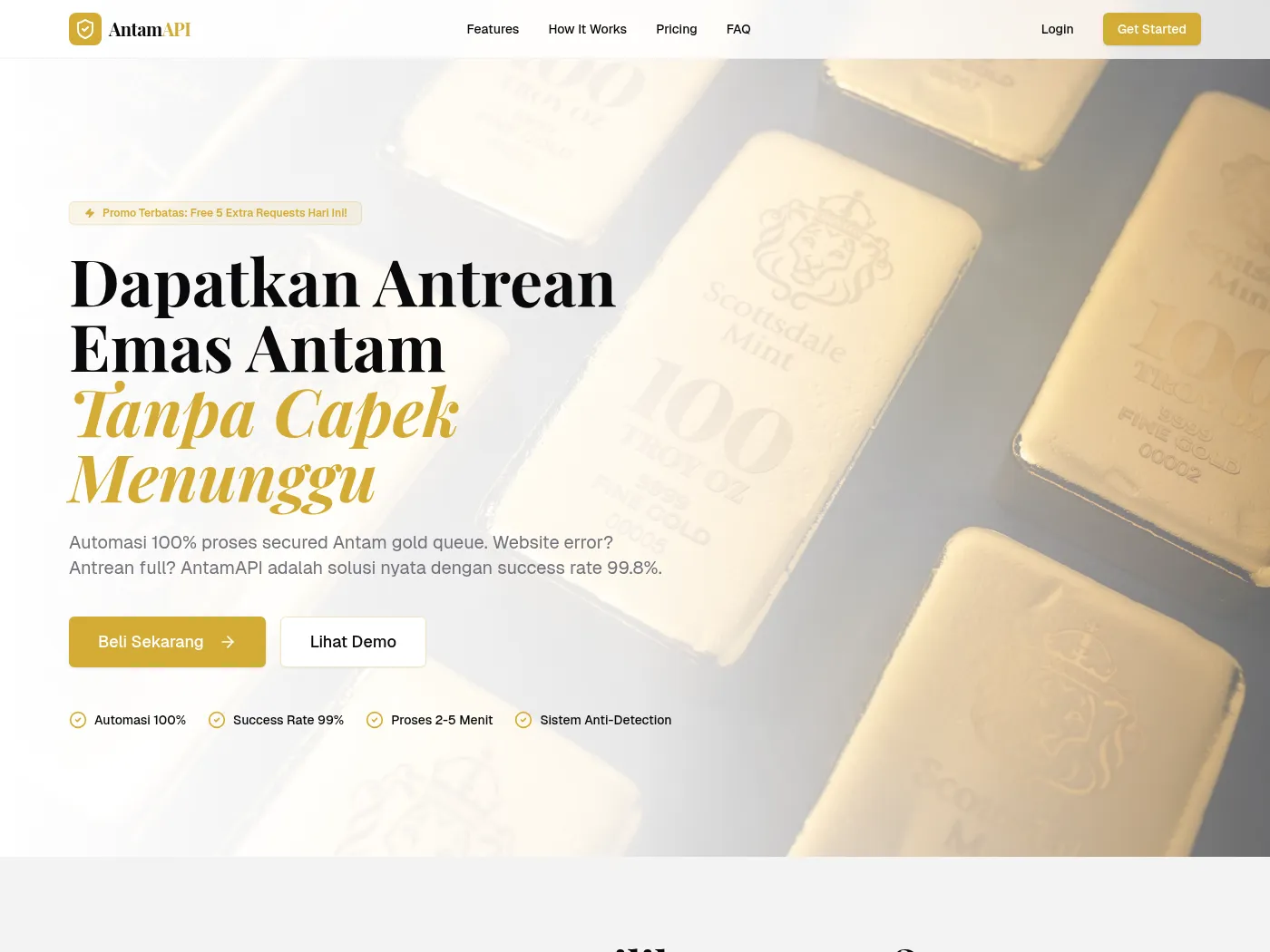 Antam Queue Bot API