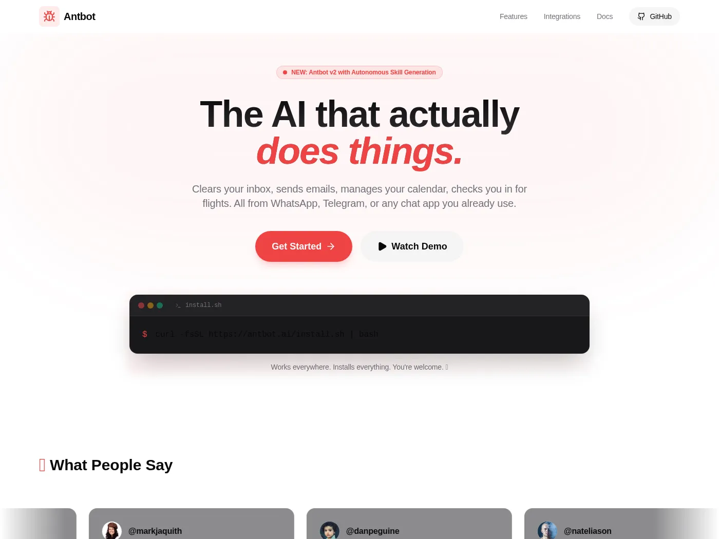 Antbot Messenger