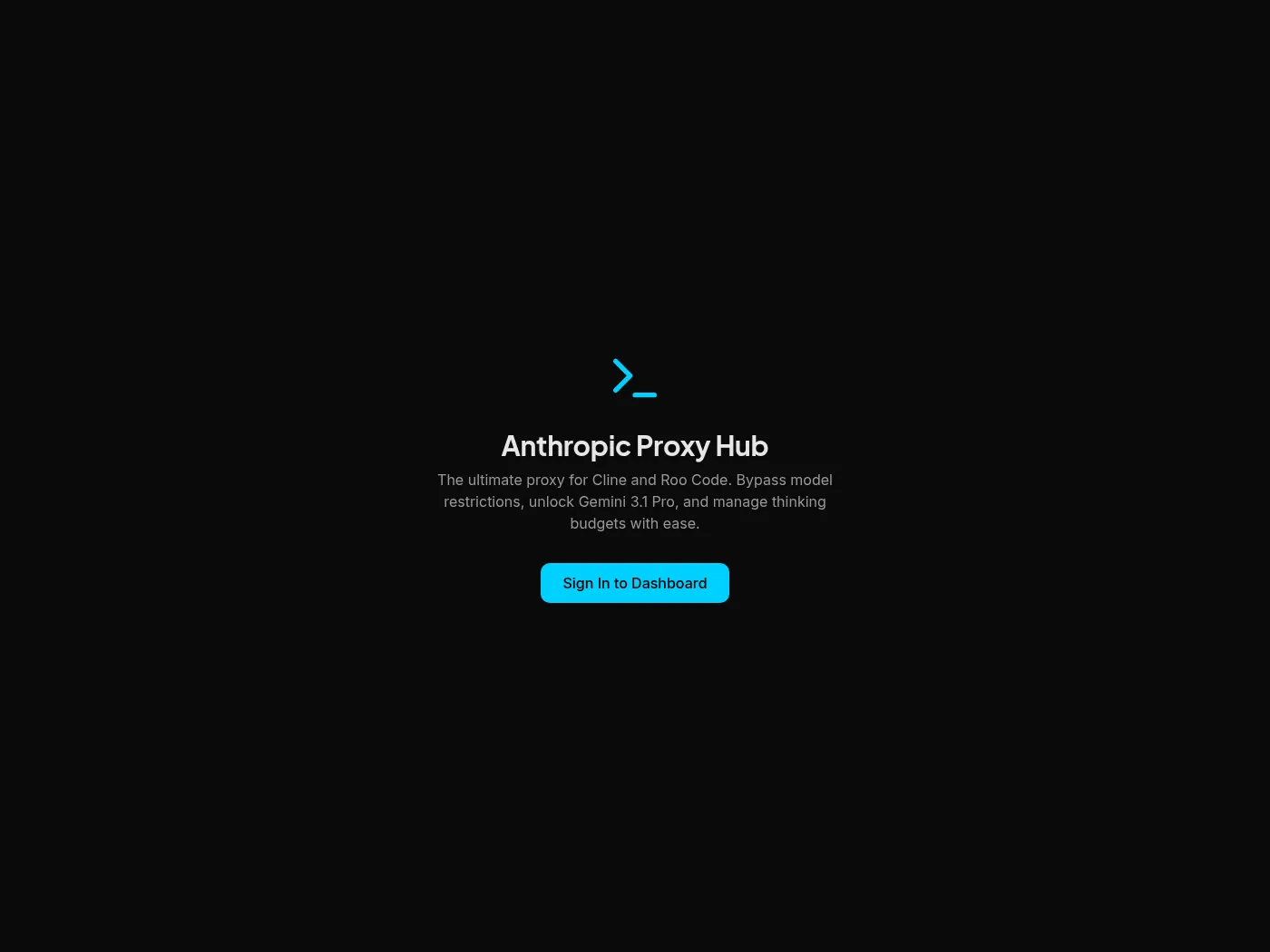 Anthropic Proxy Hub