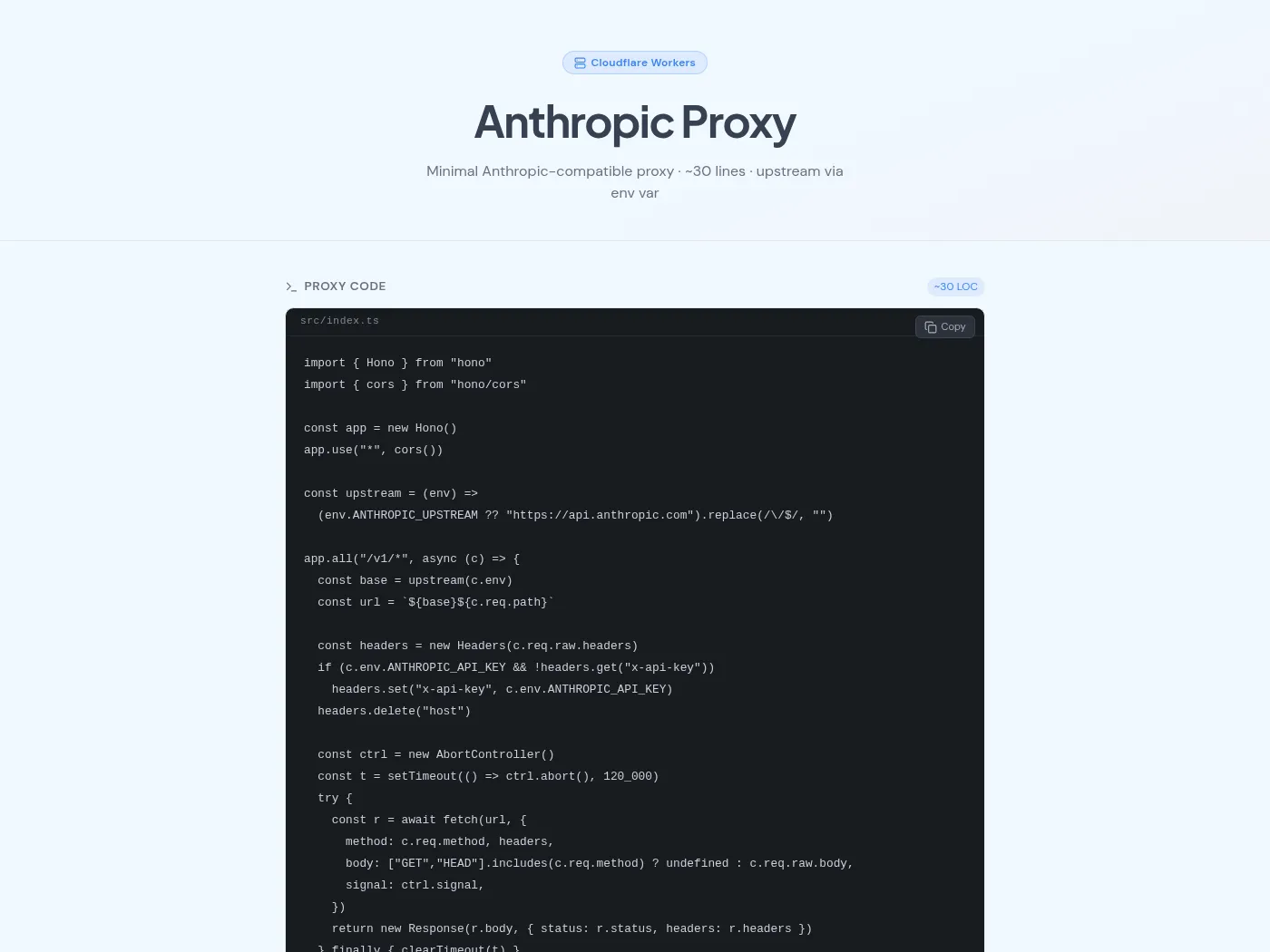 Minimal Anthropic Proxy