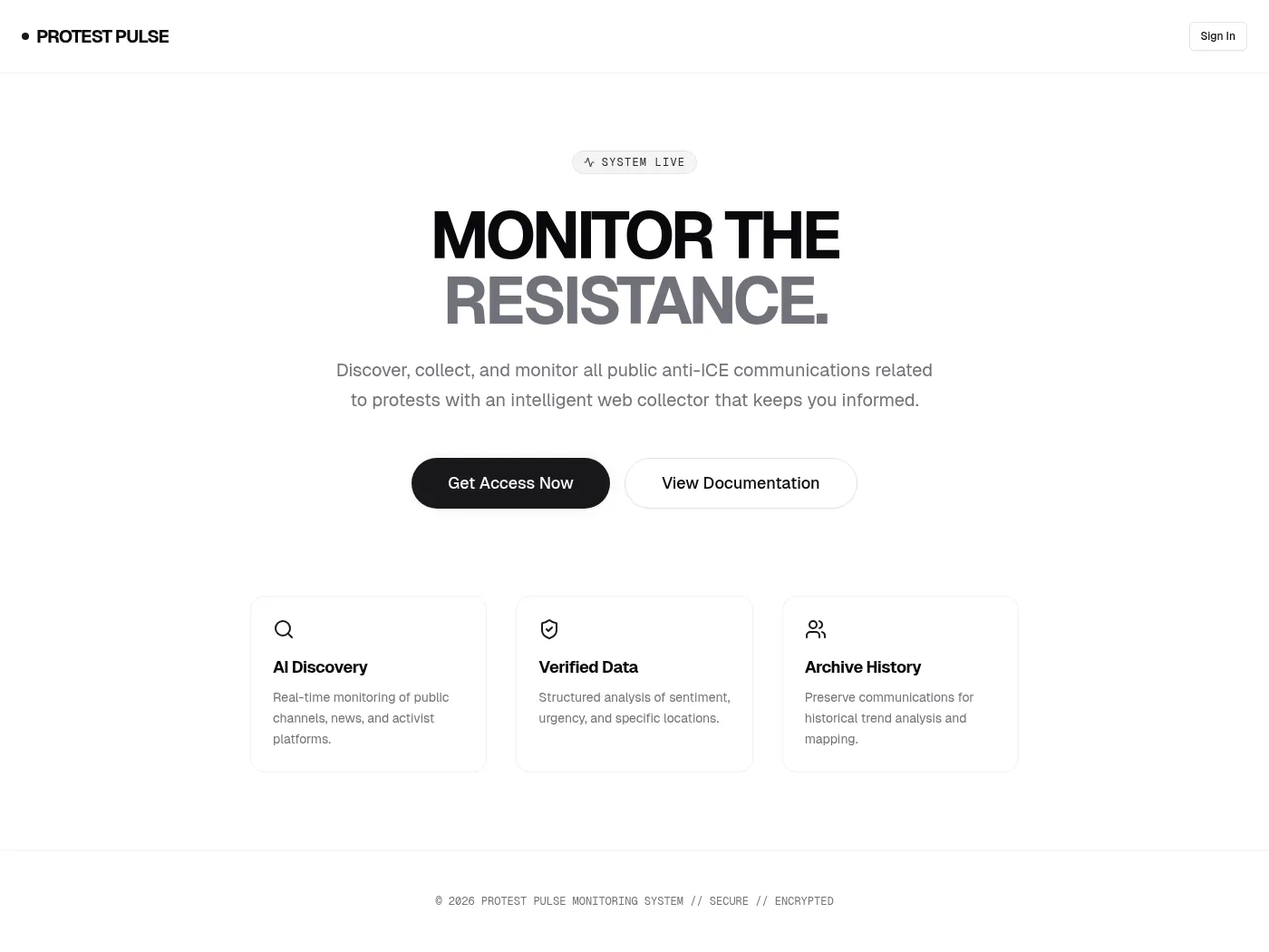 Protest Pulse Finder