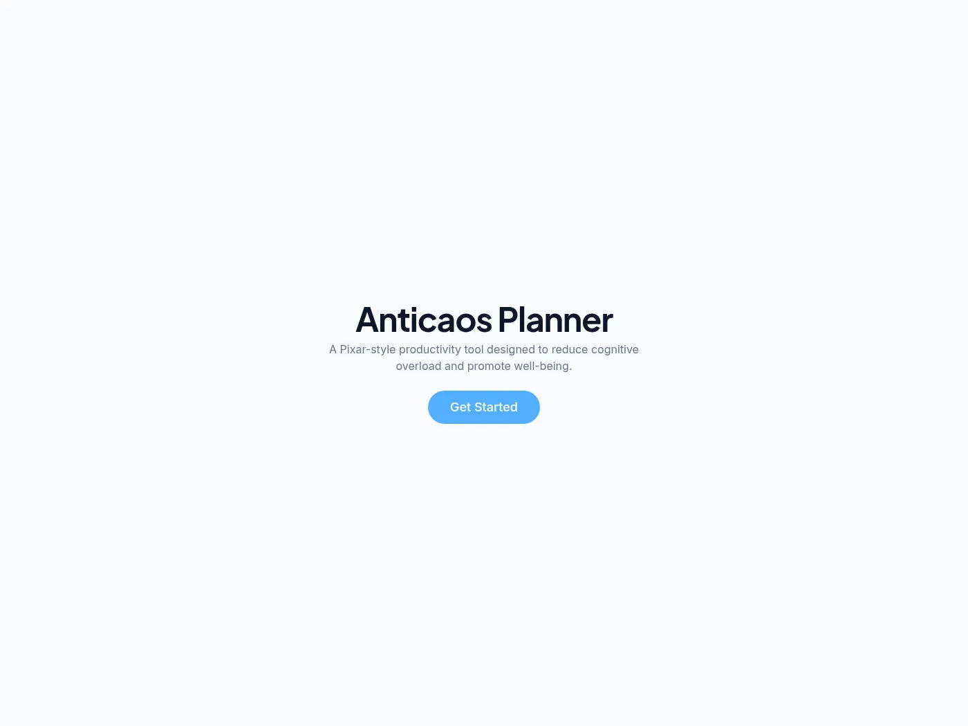Anticaos Planner