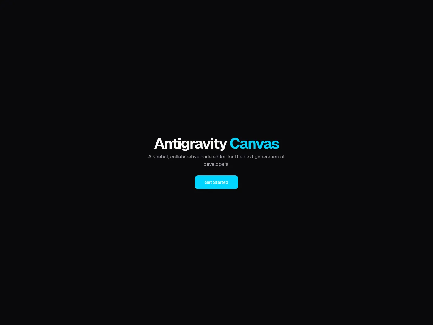 Antigravity Code Canvas