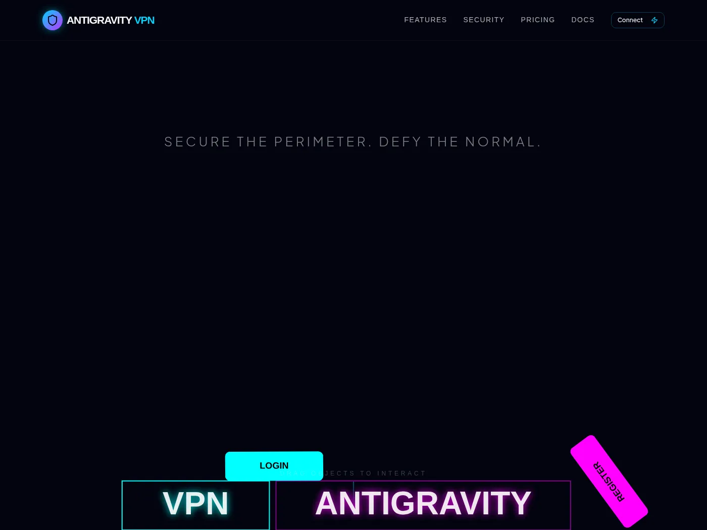 Antigravity VPN Landing