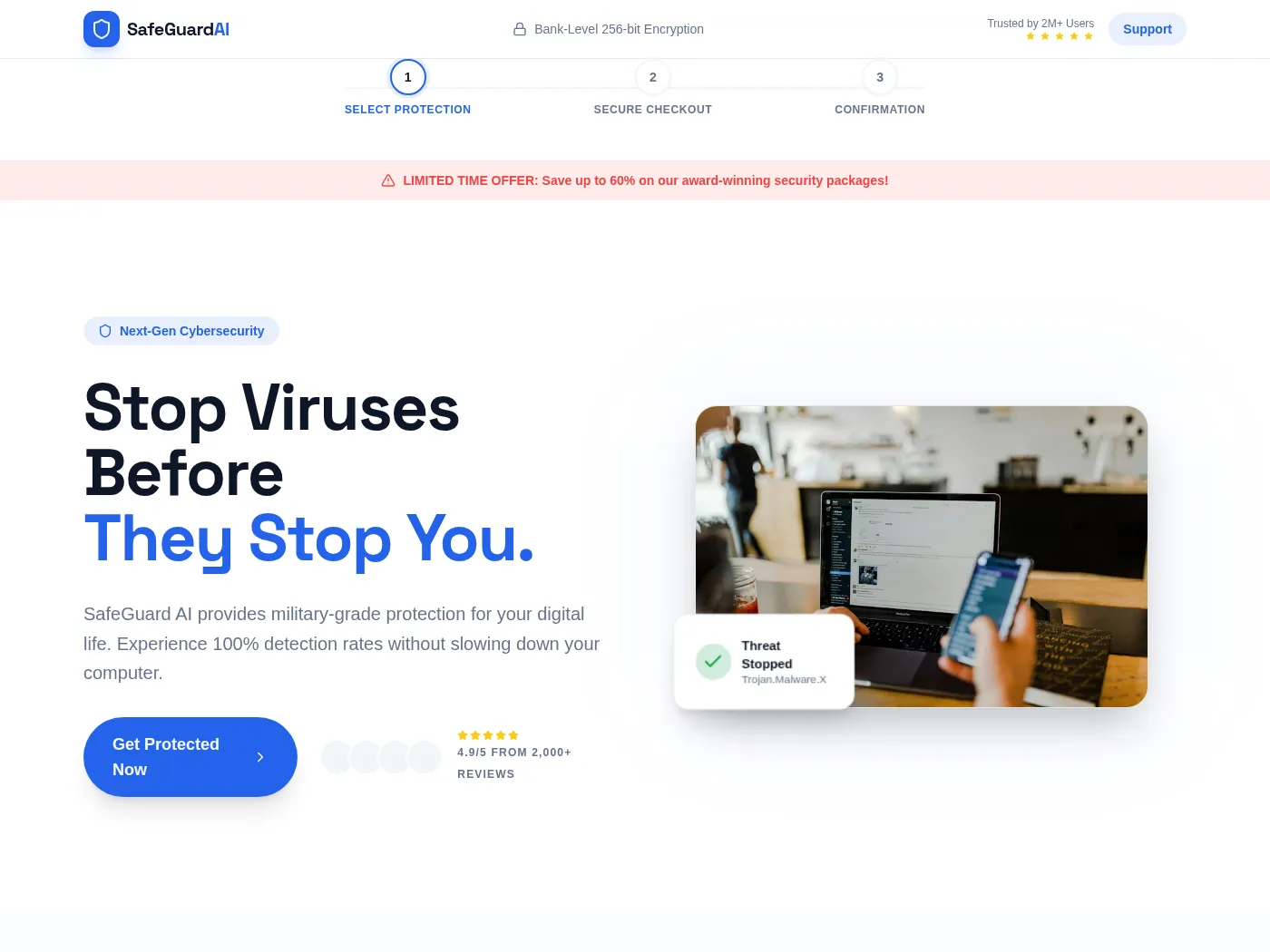 Antivirus Funnel Page