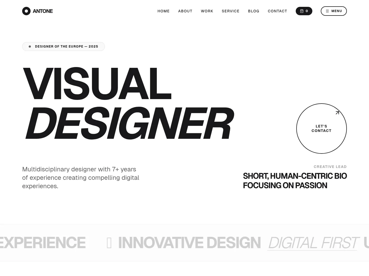 Antone Website Clone