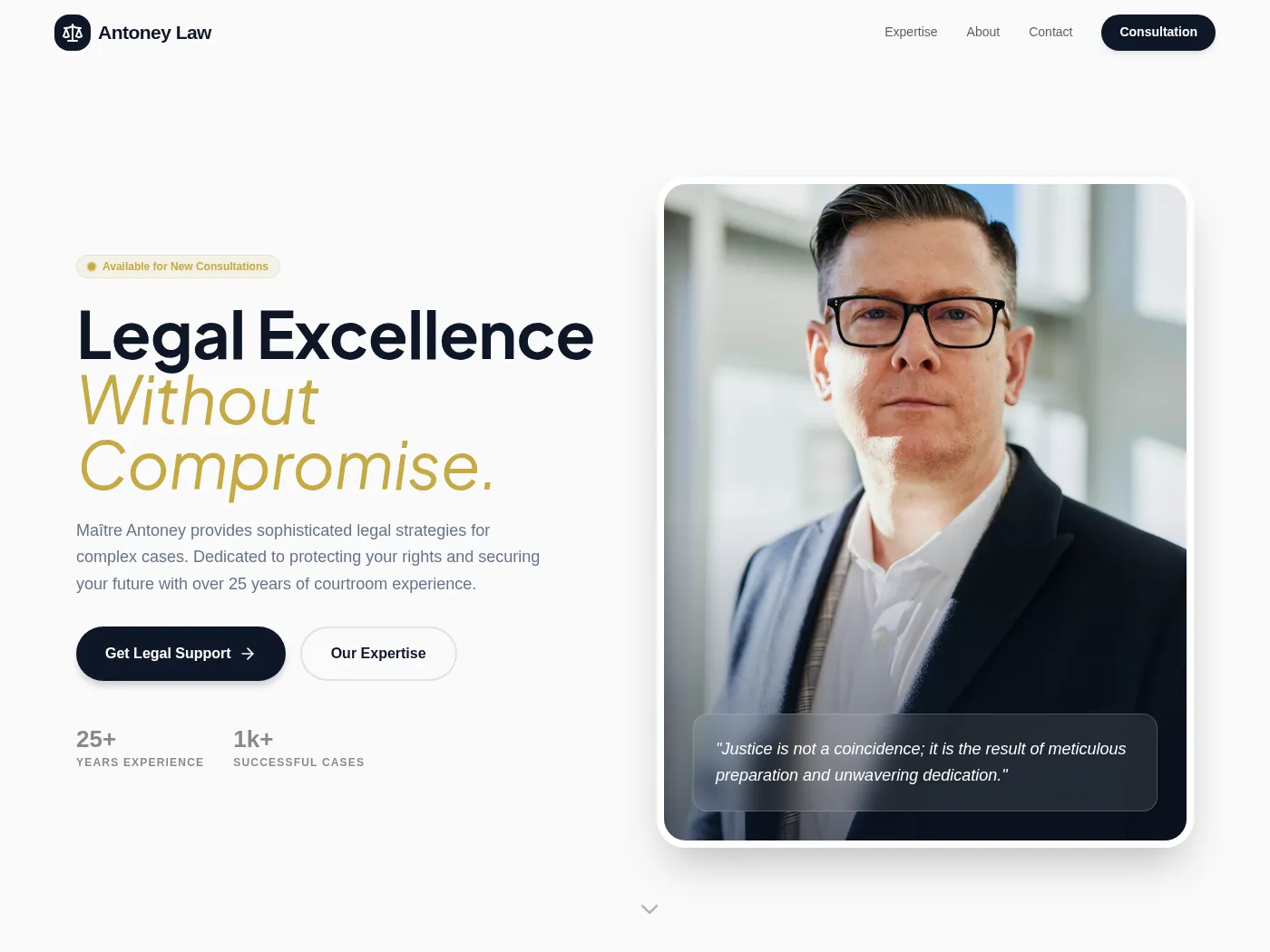 Antoney Law Profile Site
