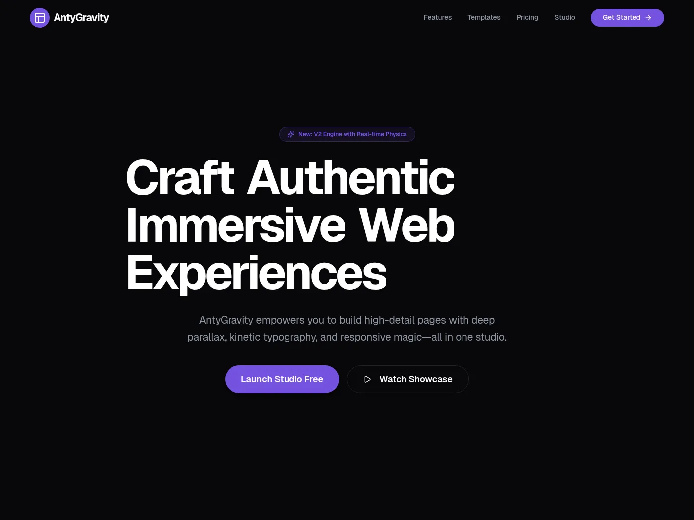 AntyGravity Web Studio