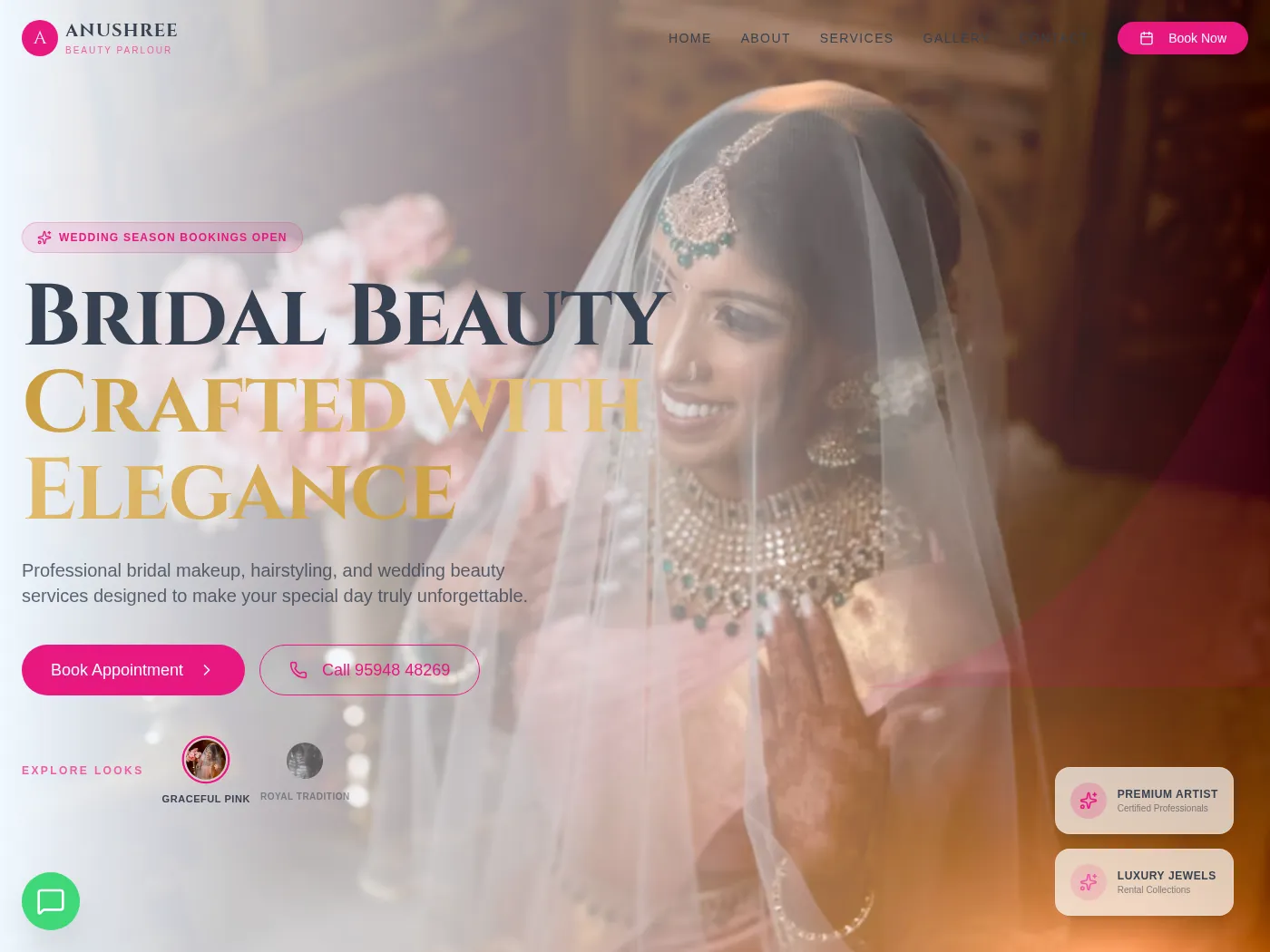 Anushree Bridal Beauty Site